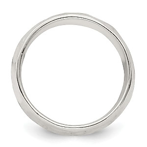 IceCarats 925 Sterling Silver Hammered Statement Ring Size 7