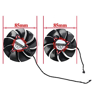 Coolerage 85mm DC 12V 0.55A 4Pin PLA09215S12H RTX2080Ti GPU Fans for EVGA RTX 2060 2070 2080 2080Ti RTX2080Ti Graphics Card Cooling Fans (Fan - B)