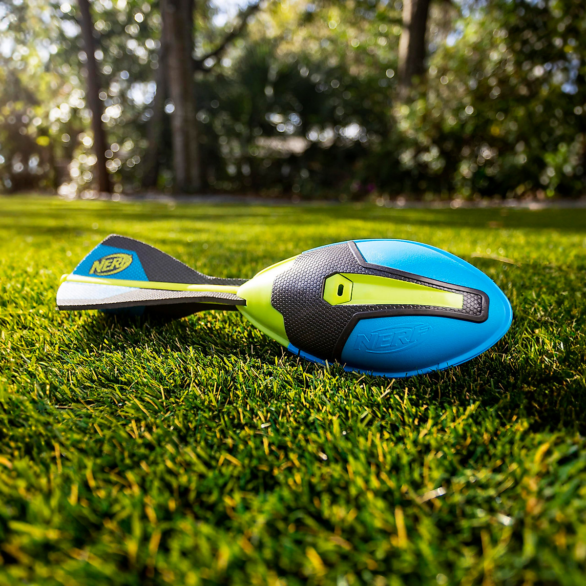 Nerf Vortex Ultimate Grip Foam Football Soft Vortex Football for Long-Distance Throws - All-Weather Perfect for Pool + Beach Football - Kids Ultimate Grip Whistle Vortex Foam Ball