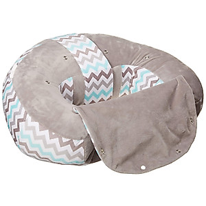 The Original Hugaboo Infant Sitting Chair - Blue Chevron , 3-10 Month