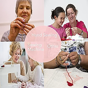 20 Packs Sewing Needle Threader Tools Loop Wires Threaders for Hand Sewing Machine Sewing, Universal Plastic Sewing Threaders Tool for Embroidery Needlework