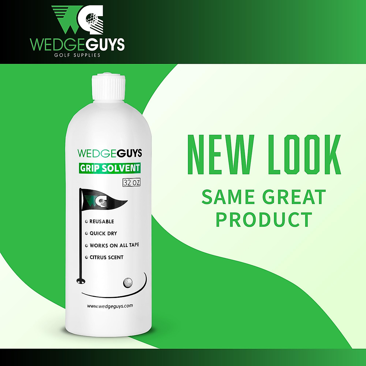 Wedge Guys Professional Golf Grip Tape Solvent for Regripping Golf Clubs | Golf Grip Solvent Solution for Easy Regripping and Golf Club Repair