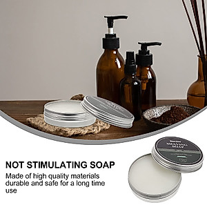 FOMIYES Beard Shaving Cream Organic Shaving Natural Shaving Cream Natural Shave Soap Puck Men s Care Shaving Soap Travel Shave Cream Shaving Soap for Men Man Paste Original Perfume