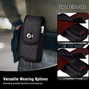 ACCKUO Multitool Sheath Compatible with Leatherman EDC Belt Organizer Tool Holster Pouch, Black