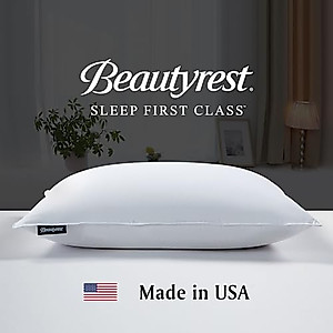 Beautyrest BT-DP-35, White, Feather, King, Bed Set of 2, Size, Cooling, Home Decor, Hotel Pillows