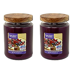 Better Homes Gardens 22oz Scented Candle, Wild Berry Cheesecake 2-Pack