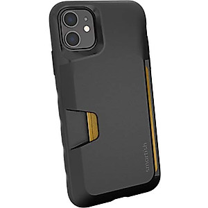 Smartish iPhone 11 Wallet Case - Wallet Slayer Vol. 1 [Slim + Protective] Credit Card Holder (Silk) - Black Tie Affair