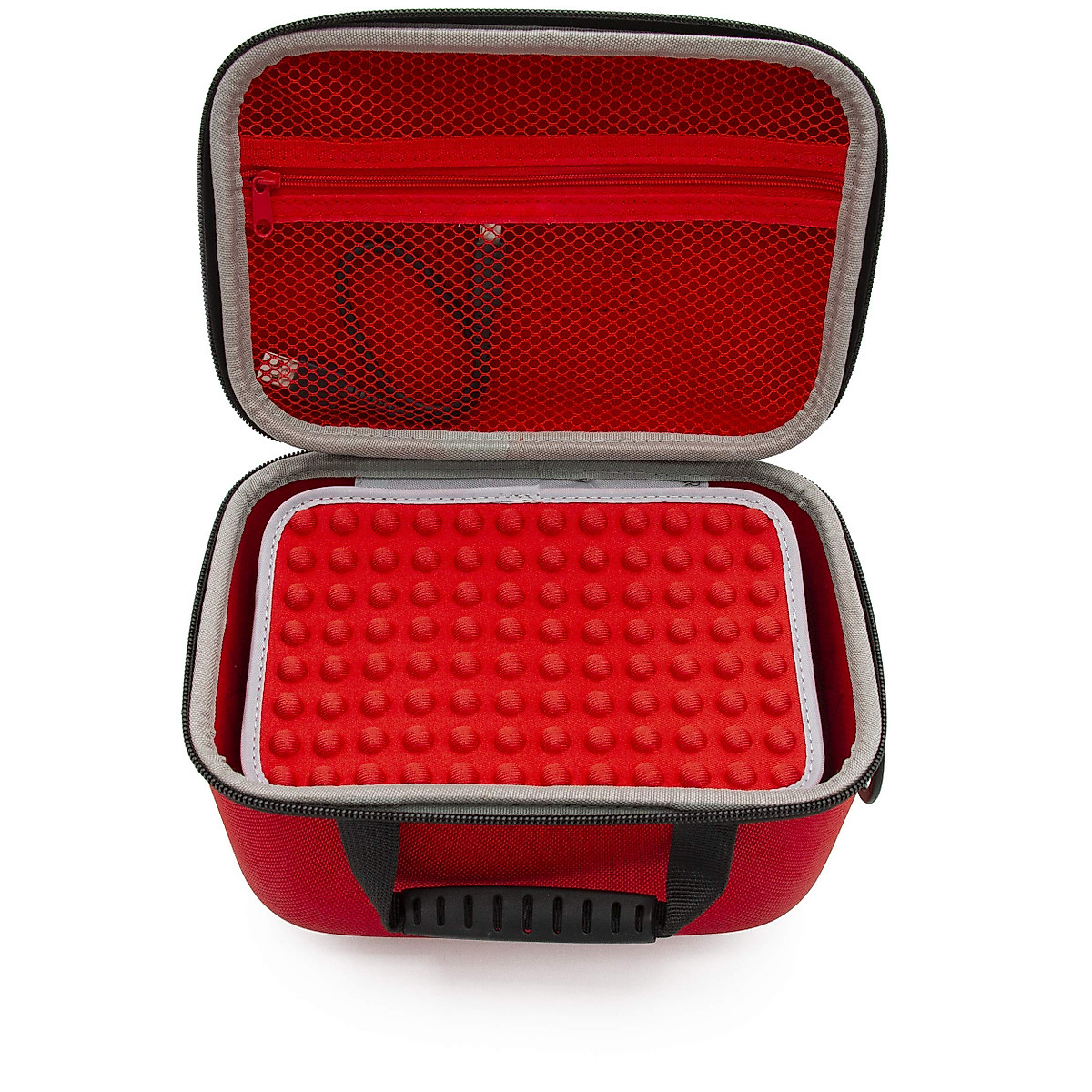 CASEMATIX Hard Shell Travel Case Compatible with Nintendo Switch Mario Kart Live Home Circuit Kart - Carrying Case with Shoulder Strap and Padded Divider, Red