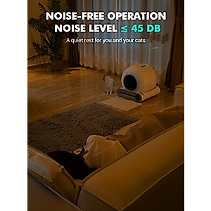 (2023 New) Famree Pet Smart Self-Cleaning Cat Litter Box, Automatic Cat Litter Cleaning Robot with 65L+9L Large Capacity/APP Control/Ionic Deodorizer for Multiple Cats