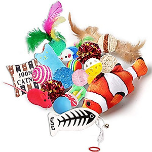 Highland Farms Select Cat Toys Variety Pack for Kitty 20 Pieces & Pet Gifts for Christmas