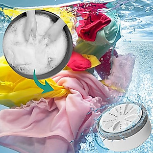 Portable Washing Machine USB Powered Mini Washer Turbine 3 Modes Travel Washing Machine for Business Trip, Home,Apartment, College Rooms, Portable Washing Machine