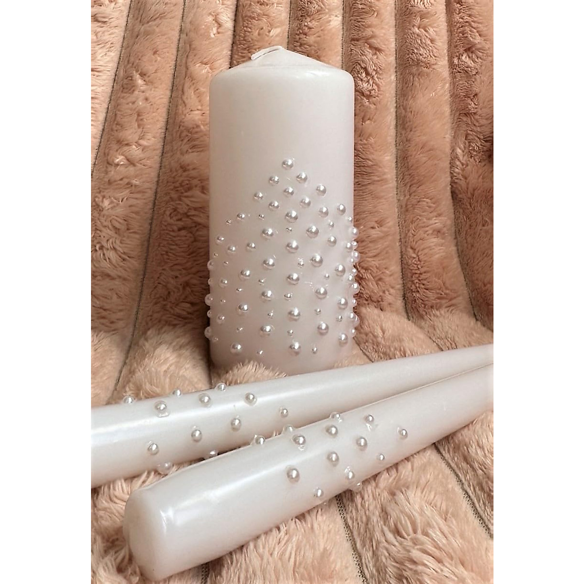 Magik Life Unity Candle Set for Wedding - Wedding Unity Set for Reception and Ceremony - Candle Sets - 6 Inch Pillar and 2 * 10 Inch Tapers