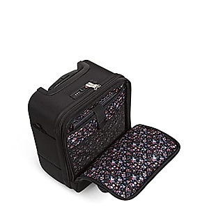 Vera Bradley Women's Softside Underseat Rolling Work Bag, Black, One Size