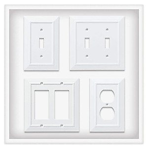Franklin Brass W35248-PW-C Classic Architecture Double Decorator Wall Plate, Single, White