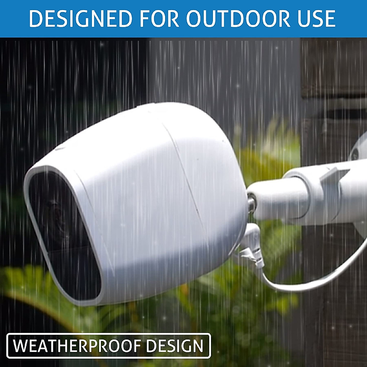 Weatherproof Outdoor Quick Charge 3.0 Power Adapter, Continuously Power Supply Compatible with Arlo Pro, Arlo Pro 2 and Arlo Go, 16.4 ft/5 m Long and Thin Cable