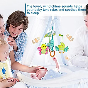 Funsland Stroller Toy and Car Seat Toy for Infants Hanging Rattle Toy Clip on Toy for Crib Stroller Car Seat Baby Toy for Baby Boys and Girls