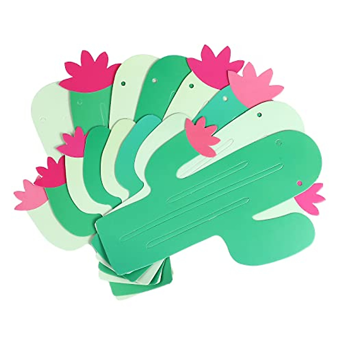 Tinksky Summer Theme Wedding Parties Decorations Single Sided Cactus Banner Pennant Tropical Party Birthday Party Festival Luau Hawaii children's party Decoration