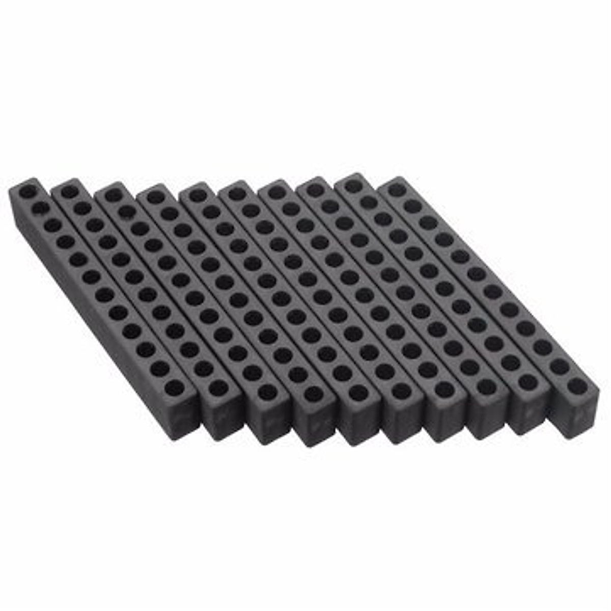 10pcs 12 Holes Screwdriver Bit Holder Drill Head Storage Case