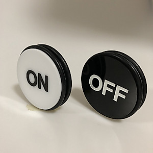 Yuanhe Casino Craps Dealer Button - 3Inch ON/OFF Puck Buttons, Great for Poker, Texas Hold 'em & Card Games