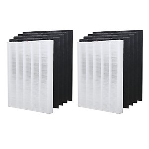 C545 HEPA S Compatible with Winix C545 Air Purifier, 2 Packs True HEPA and 8 Packs Activated Carbon, Part Number 1712-0096-00