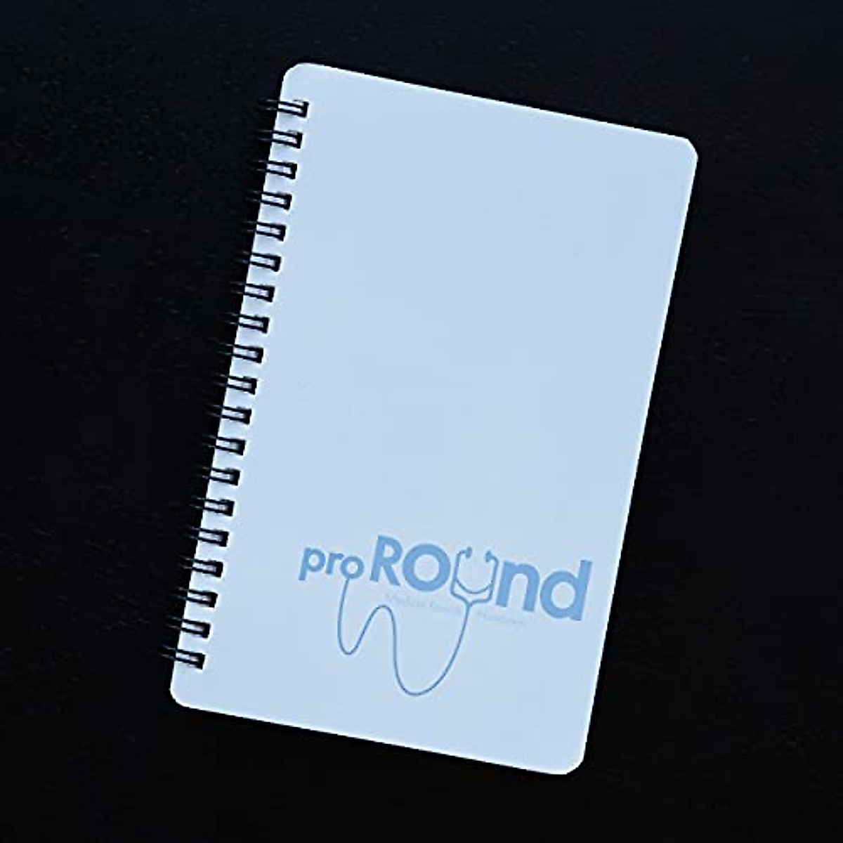 Medical Rounds Notebook, proRound – Spiral Notebook, Notepad with Template, Log Book for Medical Students, Nurses & Physician Assistants, Pocket Size – 4.5 x 7 Inches, 75 Pages (Pack of 1)