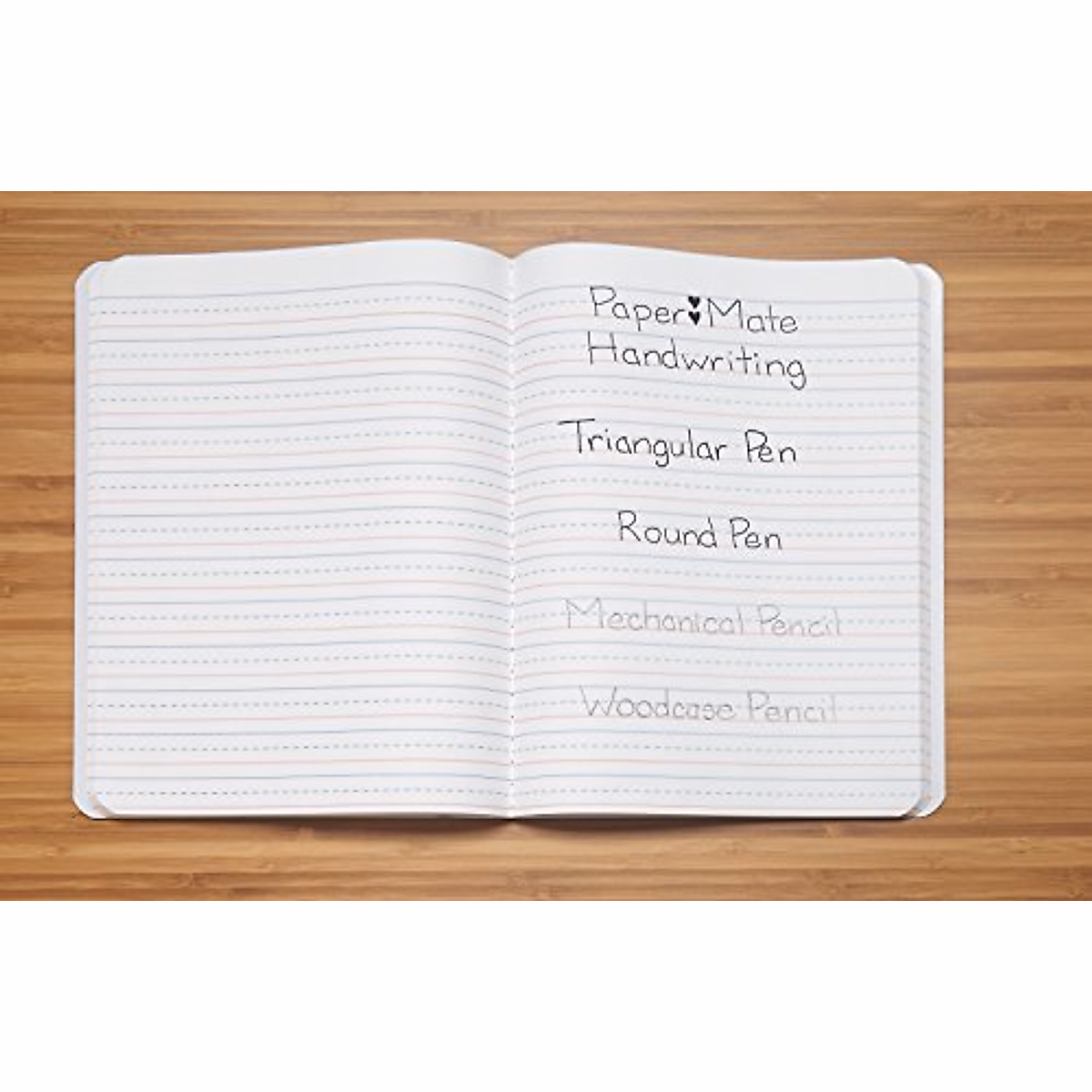 Paper Mate Handwriting Triangular Pens, Washable Black Ink, Orange Barrels, 24 Count (2021788)