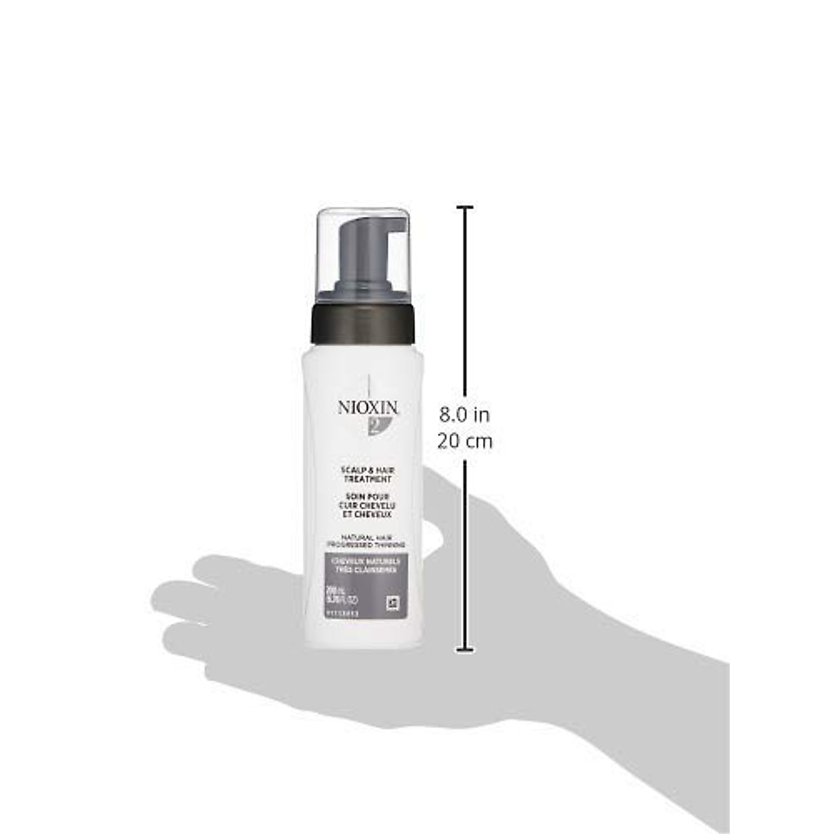 Nioxin Scalp + Hair Thickening System 2 Leave on Treatment, For Natural Hair with Progressed Thinning, 6.8 oz (Packaging May Vary)