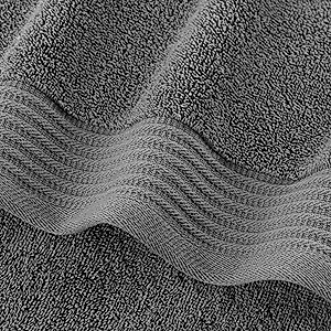 VANZAVANZU 3 Pack Hand Towels for Bathroom Premium Hand Towels Set (13×29 in) Ultra Soft and Highly Absorbent Bathroom Hand Towels Upgraded (Dark Grey)