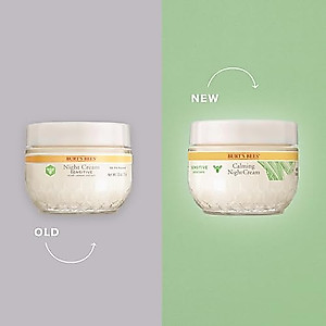 Burt’s Bees Gentle Night Cream Moisturizer for Face & Sensitive Skin - Made with Aloe Vera & Rice Milk to Soothe Skin, Dermatologist Tested (1.8 oz)
