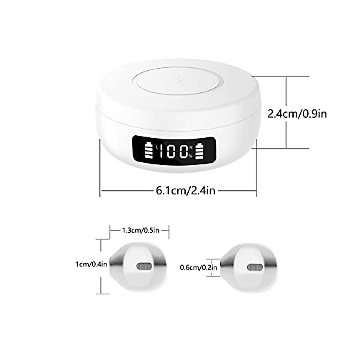 #6Y19wi X6 5 1 Semi in Ear Mini Sports Headphone Wireless Charging Pad for 13 Display Earphone