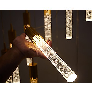 Flashing God Gold 28 Lights Large Foyer Chandeliers for High Ceilings 12 feet Long Spiral Stair Pendant Chandelier Crystal Ceiling Light Fixtures Dimmable 2700k-4500k-6000k