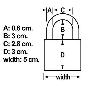 NextClimb Heavy Duty 2" Large Padlock with 10 Matching Keys - Weatherproof Rust Resistant Steel Brass Keyed Aylock for Outdoor Fence, Door, Gym, Storage Unit