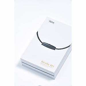 Airvida M1 Wearable Ionic Air Purifier (17.7 inches, Black)| Titanium Necklace& Collar Clip| 99% removal rate verified by 3-party labs| USB rechargeable| Small, portable for everyday& travel