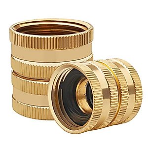 2 Packs 3/4" Hose Connectors,Double Female Garden Hose Adapters Garden Hose Fittings and Adapters