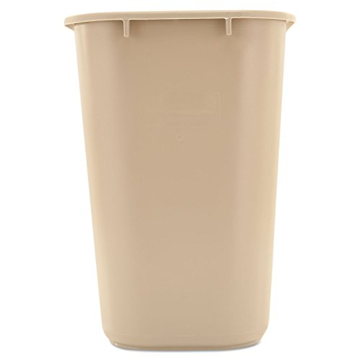 Rubbermaid Commercial 295600BG Deskside Plastic Wastebasket Rectangular 7 gal Beige
