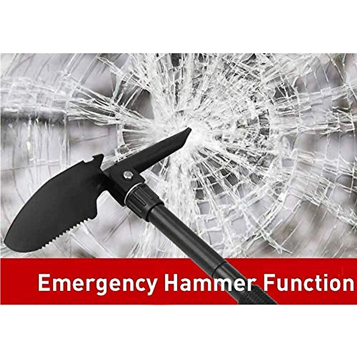 HeyUK Premium Ice Scraper Folding Mini Multi-Functional Snow Shovel for Car Ice Scraper Car Tires Frost and Snow Removal Survival Spade Emergency Garden Camping Tool