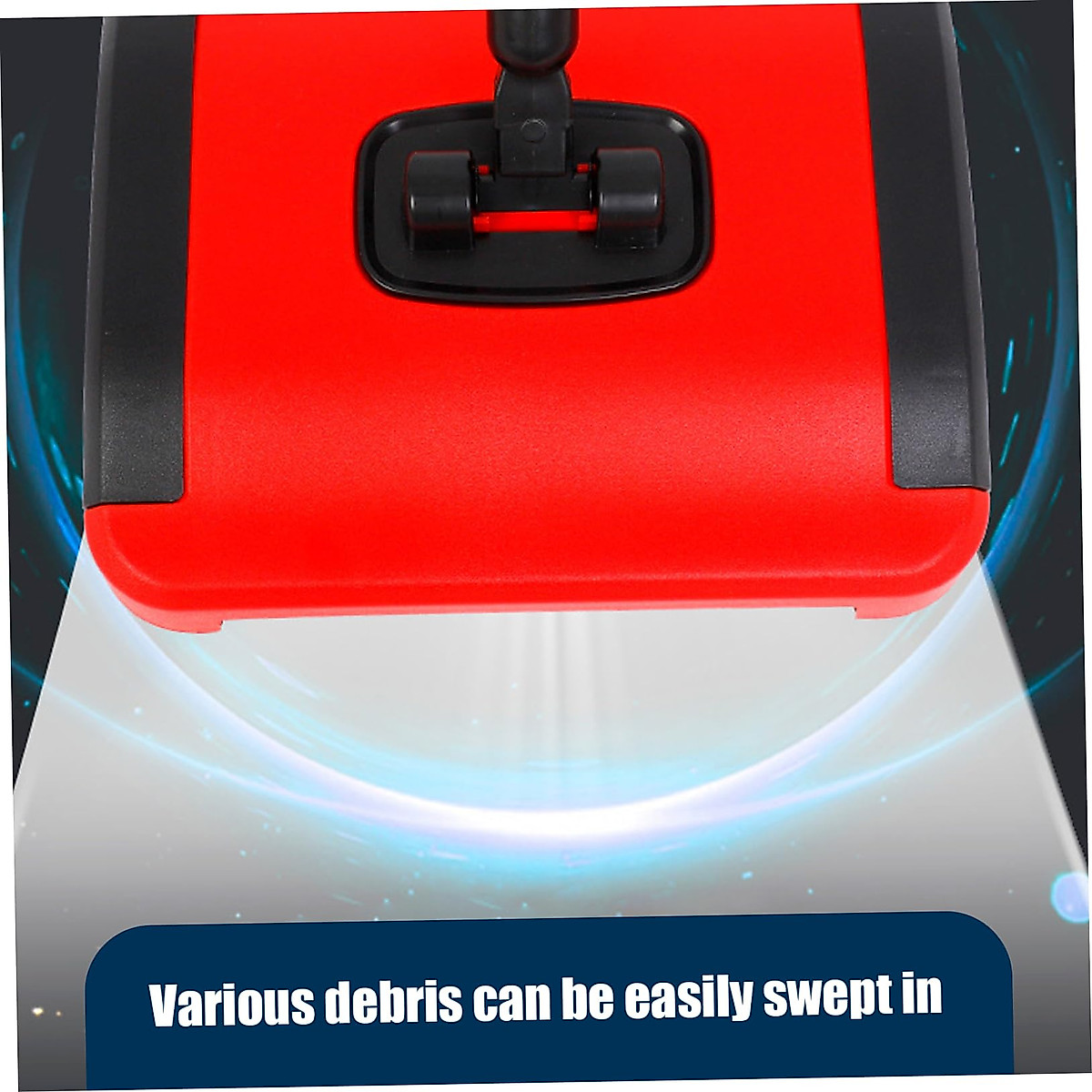 CNAFGBGG 1PC Carpet Sweeper Manual 3 Rolling Brushes Floor Sweeper Carpet Brush with Wheels and Large Waste Bin 43inch Detachable Carpet Cleaner for Pet Hair Dust Debris.