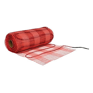Nuheat Mesh 20 in x 13 ft N2M020 Electric Radiant Floor Heating Kit: nVent Heating Cable 240V 20 Sq Ft Pre-Attached To Adjustable Adhesive Mat with Nuheat Home Programmable Thermostat