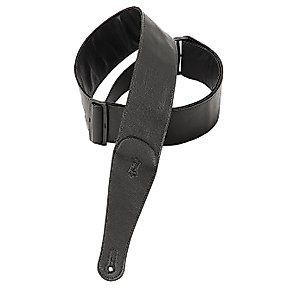 Levy's Leathers M7GG3-BLK Garment Leather Guitar Strap, Black