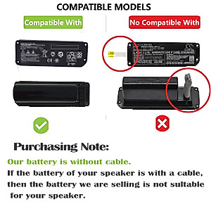 Emaks 7.4V,21.46Wh 061385 Battery 061384 061386 063287 for Bose Soundlink Mini I/Mini one/Mini Gen 1 Bluetooth Speaker US Version bateria para 413295 61385 61384 61386 63287