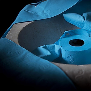 Renova Toilet Roll - Blue Paper (6 Roll Standard Pack)