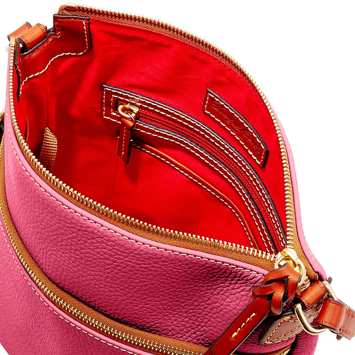 Dooney & Bourke Handbag, Pebble Grain Crossbody - Hot Pink
