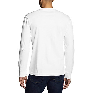 Eddie Bauer Men's Legend Wash Pro Long-Sleeve T-Shirt, White, Large