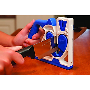 RPT Kinetics Knife Sharpener, Sharpening Made Simple with Reverse Polarity Technology for Straight Edge and Serrated Knives, Made in the USA