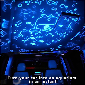 Kids Night Light Projector - Star Light Projector with USB Cable, 360 Degree Rotation Kids Star Projector Lamp Bedroom Star Projector Night Light Best Gifts for Kids - 7 Sets of Film