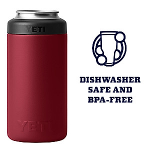 YETI Rambler 16 oz. Colster Tall Can Insulator for Tallboys & 16 oz. Cans, Harvest Red