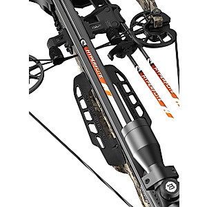 Barnett Hyper XP 405 Crossbow with Two Hyperflite 22" Arrows, Illuminated 4X32mm Scope, and Rope Cocking Device, and Lightweight Side Mount Quiver