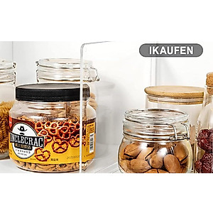 ikaufen Shelf Dividers, 12 Inches Tall Vertical Purse Separators for Closet Perfect for Bedroom, Kitchen and Office Shelves, Adjustable Acrylic Bookshelf for Organization (6 Pack, 12 Inch)