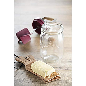 Kilner Butter Paddles, Sturdy Beechwood, Hanging Loop, Set of 2