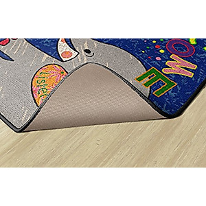 Flagship Carpets Childrens Multicolor Welcome Mat for Classroom or Kids Home School Room, Kids Room and Playroom or Entryway Rug, 2' x 3', Elephant